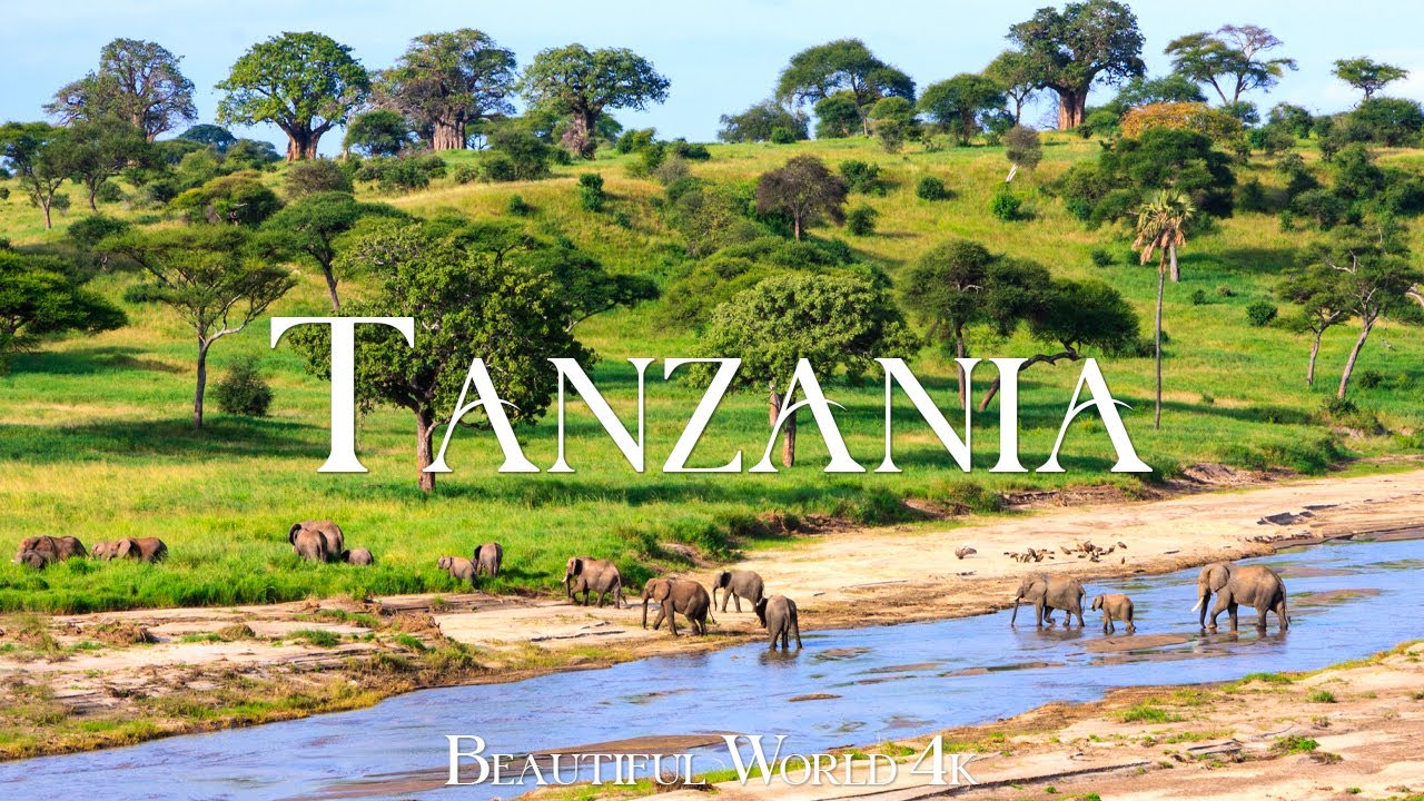 Tanzania 4K Amazing Aerial Film - Meditation Relaxing Music - Amazing ...