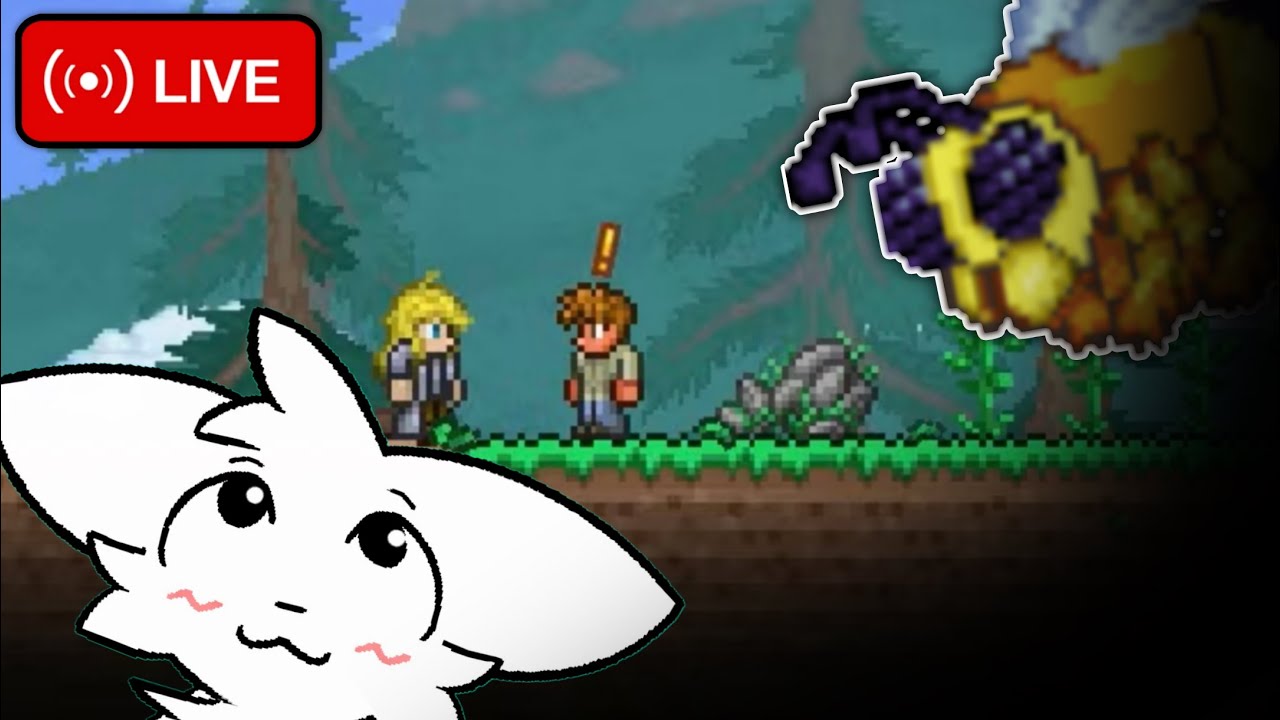 [LIVE] HARI INI KITA RODOK QUEEN BEE NYAHAHA!! | Terraria Summoner Only ...