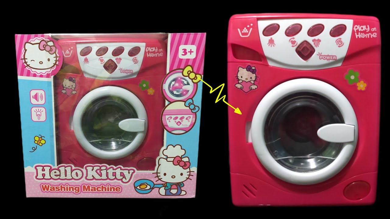 7 MINUTES SATISFYING WITH UNBOXING HELLO KITTY WASHING MACHINE SET TOY ...