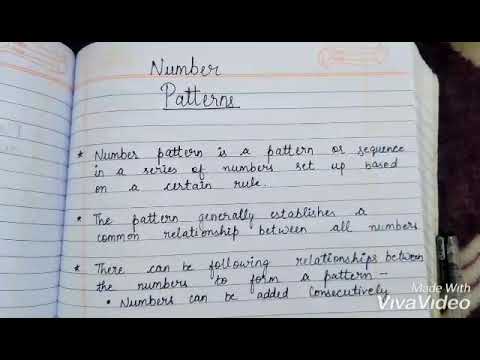 NUMBER PATTERNS - YouTube