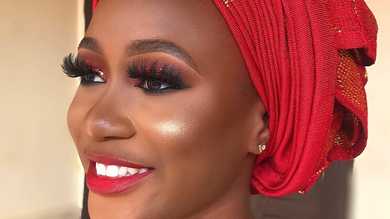 Traditional Wedding makeup | Bridal makeup transformation | Nigerian ...