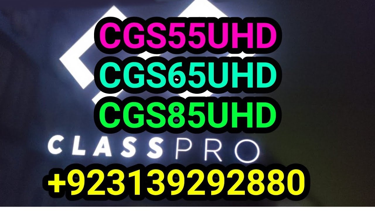 #Classpro #TV Logo Hang and TV On Off Problem Solved CGS85UHD CGS70UHD - YouTube