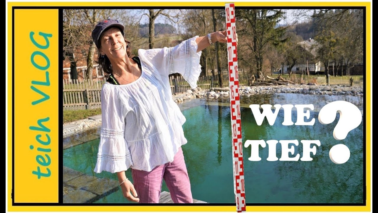 Die RICHTIGE Tiefe für meinen Teichdoktorteich - YouTube