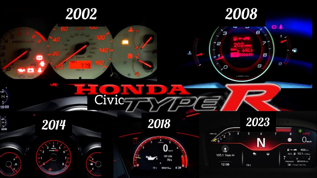 2001-2023 Honda civic Type R acceleration compilation - YouTube
