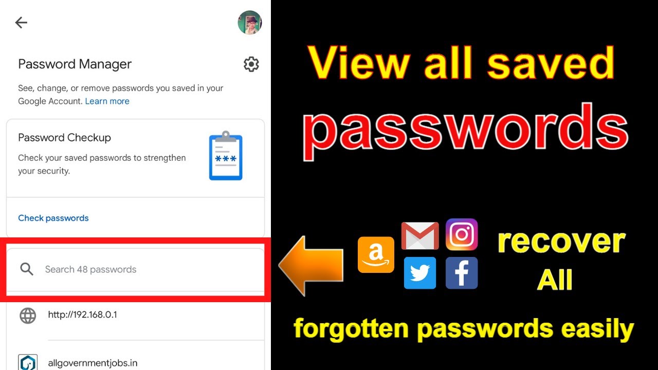 how to see all your passwords on google chrome | recover all your ...