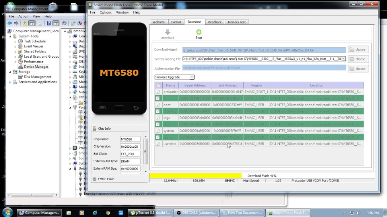 I STAR i7 plus Firmware Flashing Android 5.0 SP flash tool - YouTube