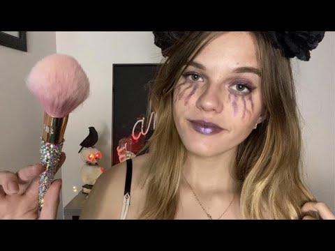 ASMR Doing Your Halloween Makeup 🧚 (Halloween RP pt.2) - YouTube
