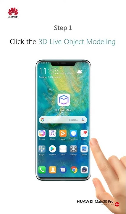 HUAWEI Mate20 Pro | 3D live objekt modellering - YouTube