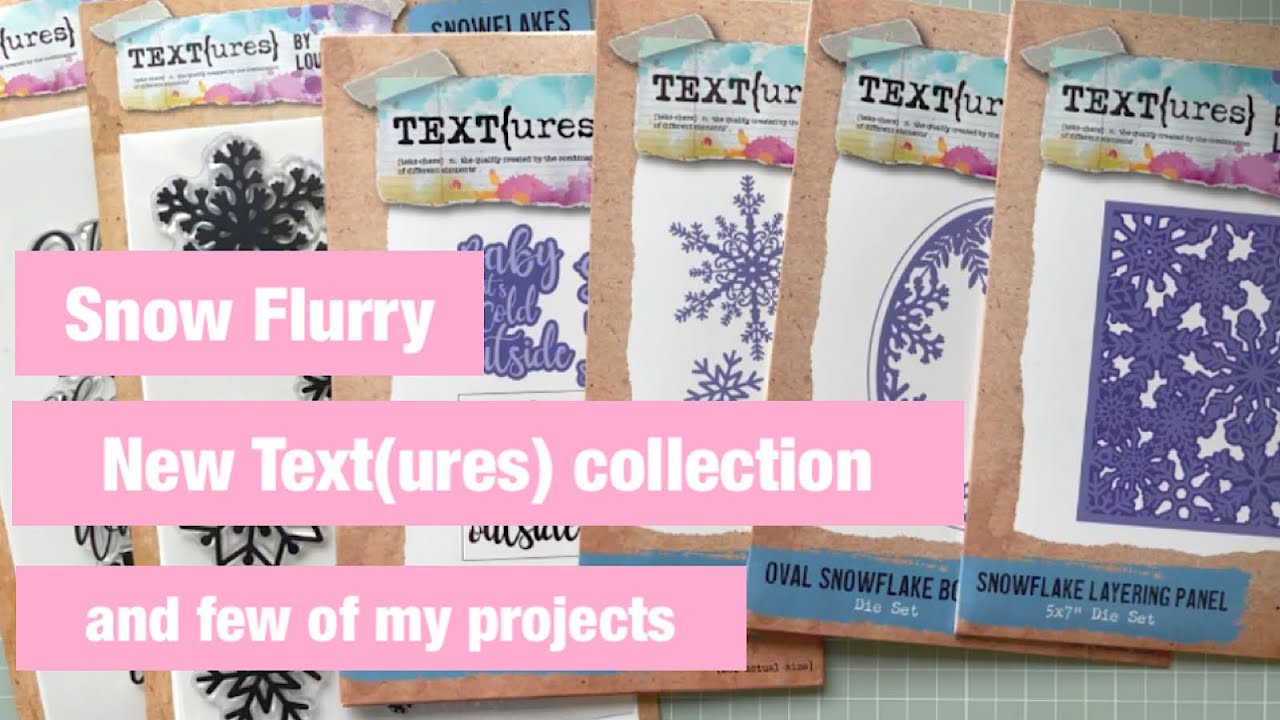 New Text(ures) Snow Flurry collection by @LouCollins and few of my DT ...