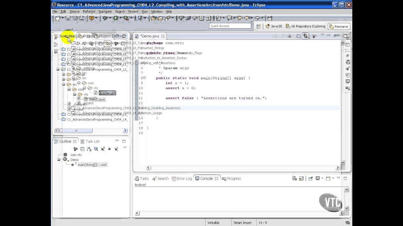 Advanced Java tutorial - Compiling with Assertions - YouTube