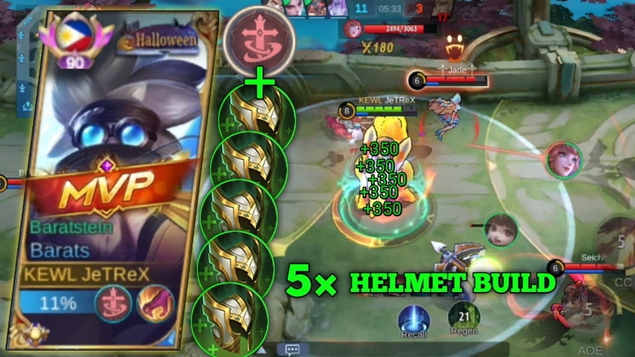 TOP GLOBAL BARATS 5× GUARDIAN HELMET BUILD ON JUNGLE IS TOTALLY BROKEN ...