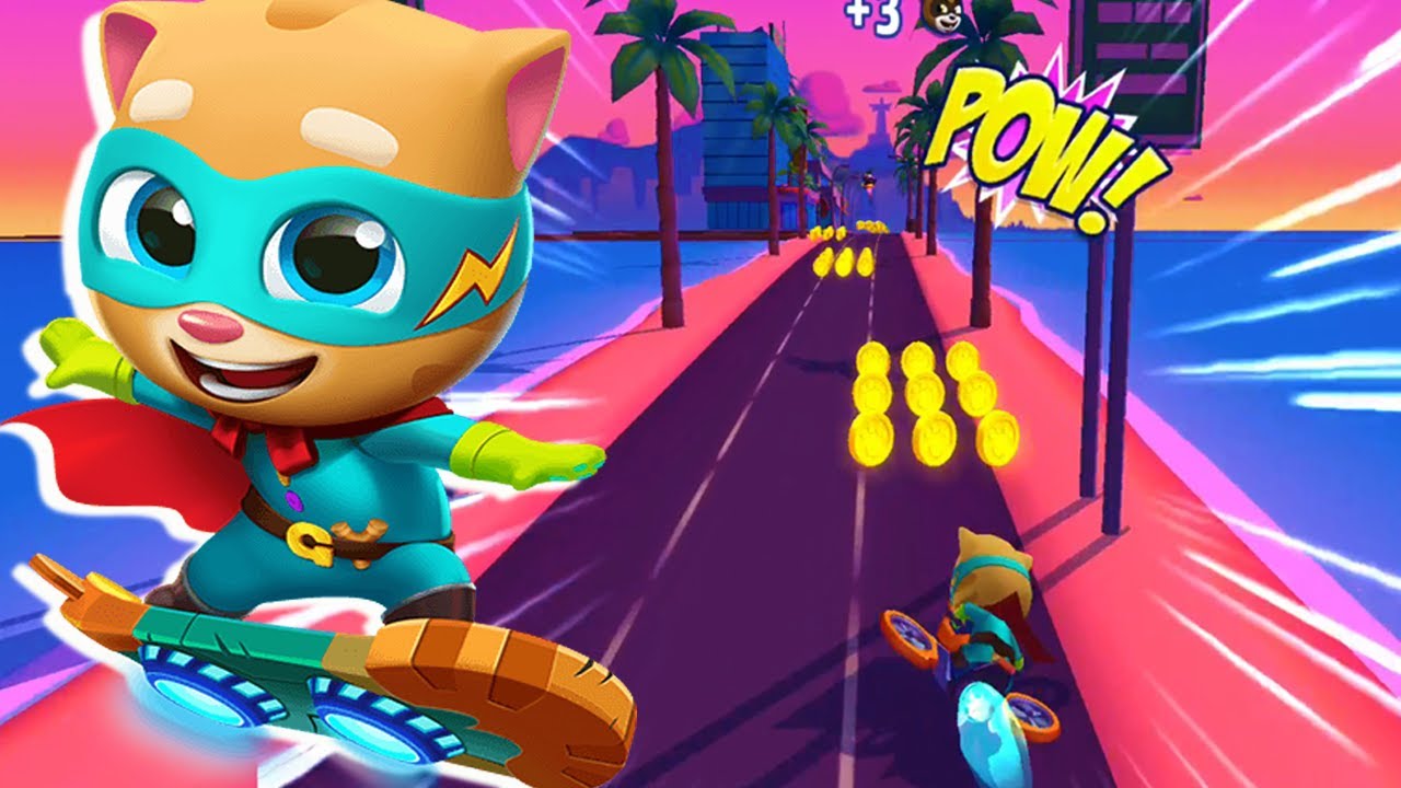 Talking Tom Hero Dash - Hero Ginger New GamePlay #34 - YouTube