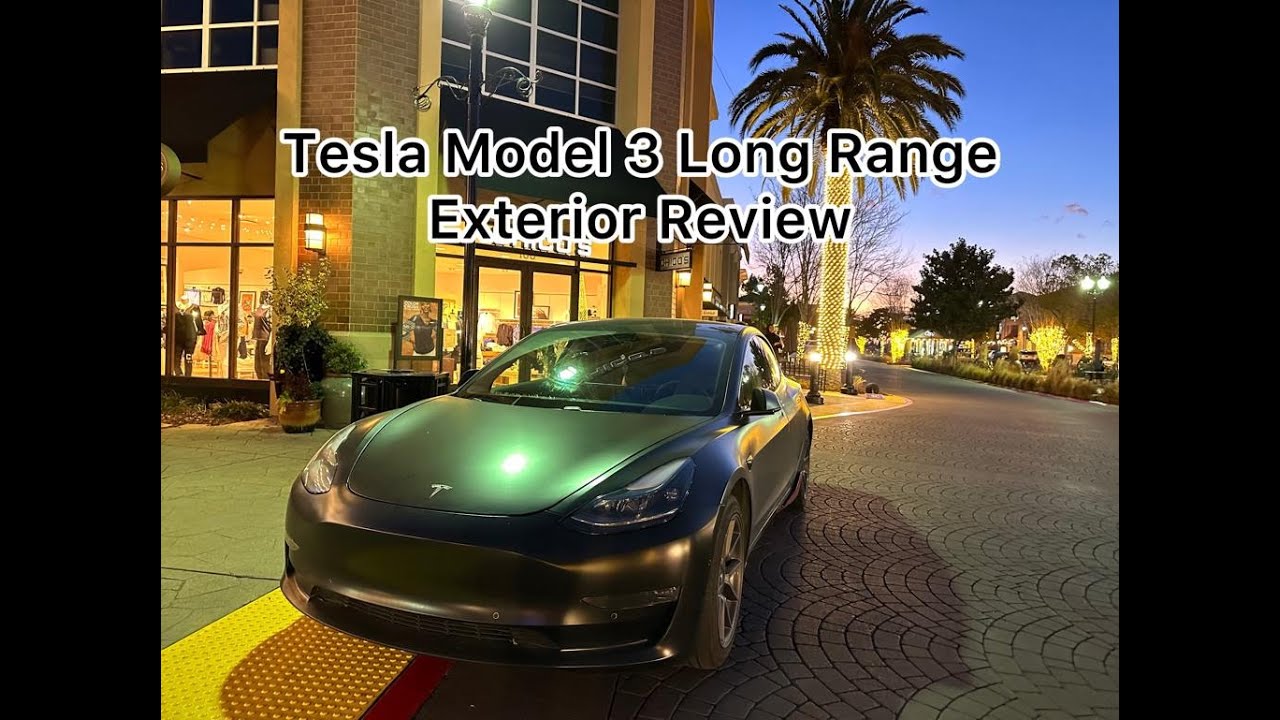 Tesla Model 3 Long Range Exterior Review - YouTube