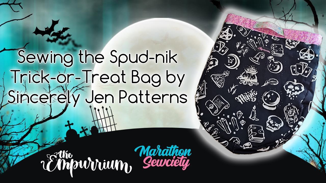 Sewing the Spud-nik Trick-or-Treat Bag by Sincerely Jen Patterns - YouTube
