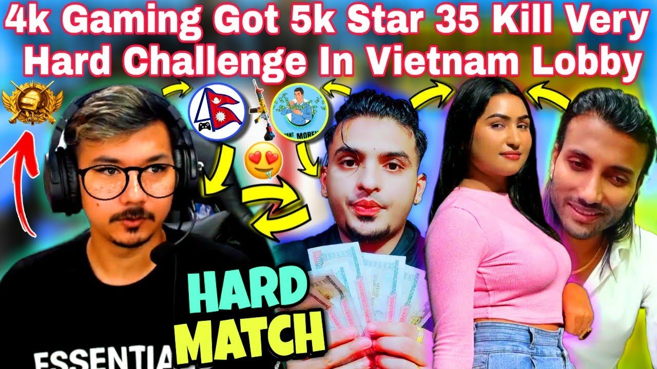4k Gaming Got Most Hard Challenge 5k Star 35 kill Challenge || Fight In ...