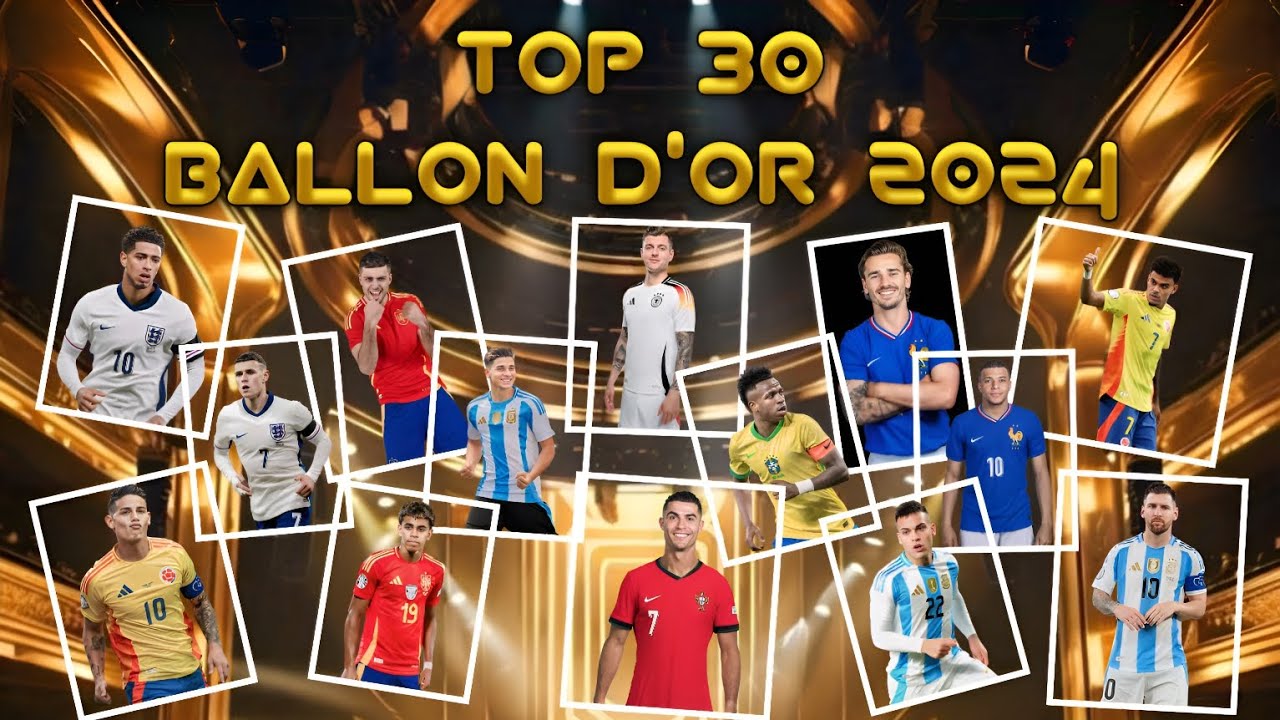 Ballon d'or 2024 | Top 30 | Power Rankings Update. - YouTube