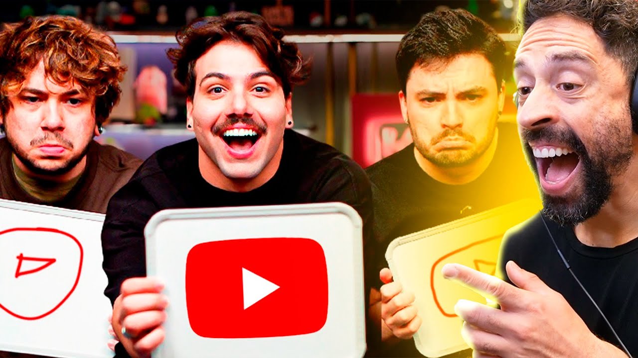 QUEM SABE DESENHAR A MELHOR LOGO? - REACT Teddy Brino e Felipe Neto ...