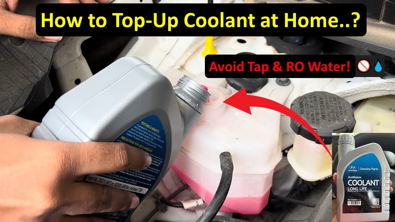 Car Coolant Low? 🚨 How to Top Up Correctly with Distilled Water 💧 ...