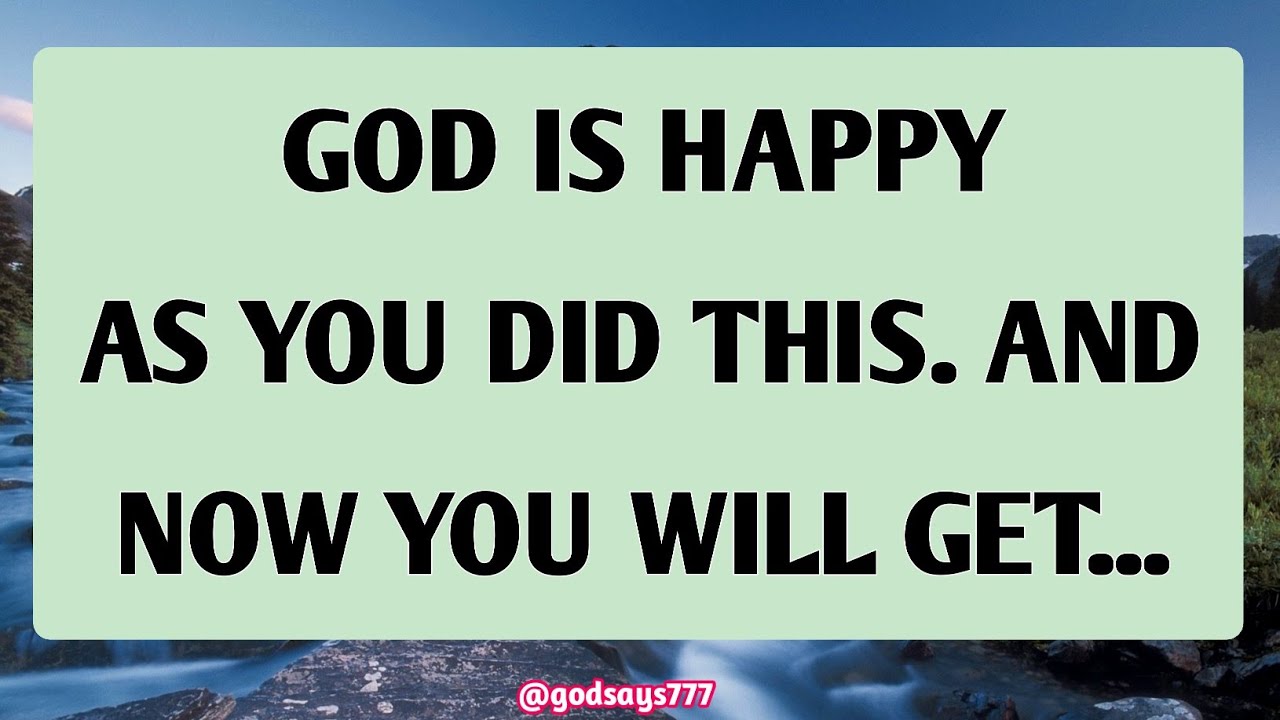 ️Gods Message Today 🎉 God is happy as you did this...| god says ...