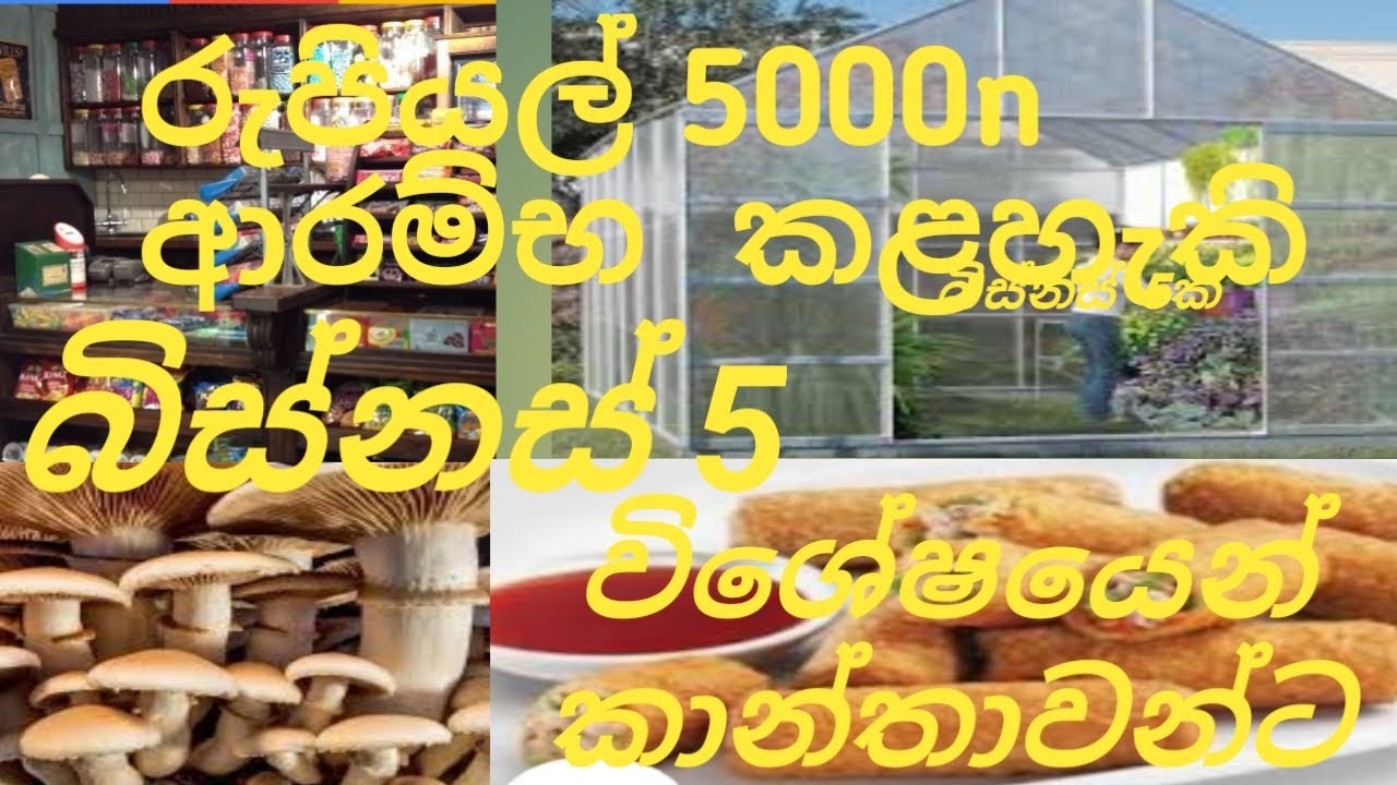 Low budget business idea s සුපිරි බිස්නස් අයිඩියා 5ක්‌ - YouTube