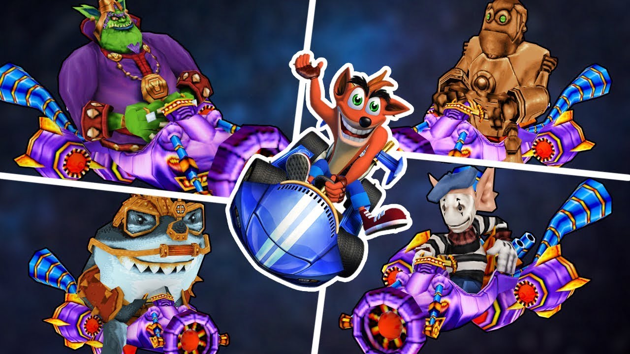 Crash Nitro Kart Todos Los Jefes - All Bosses - YouTube
