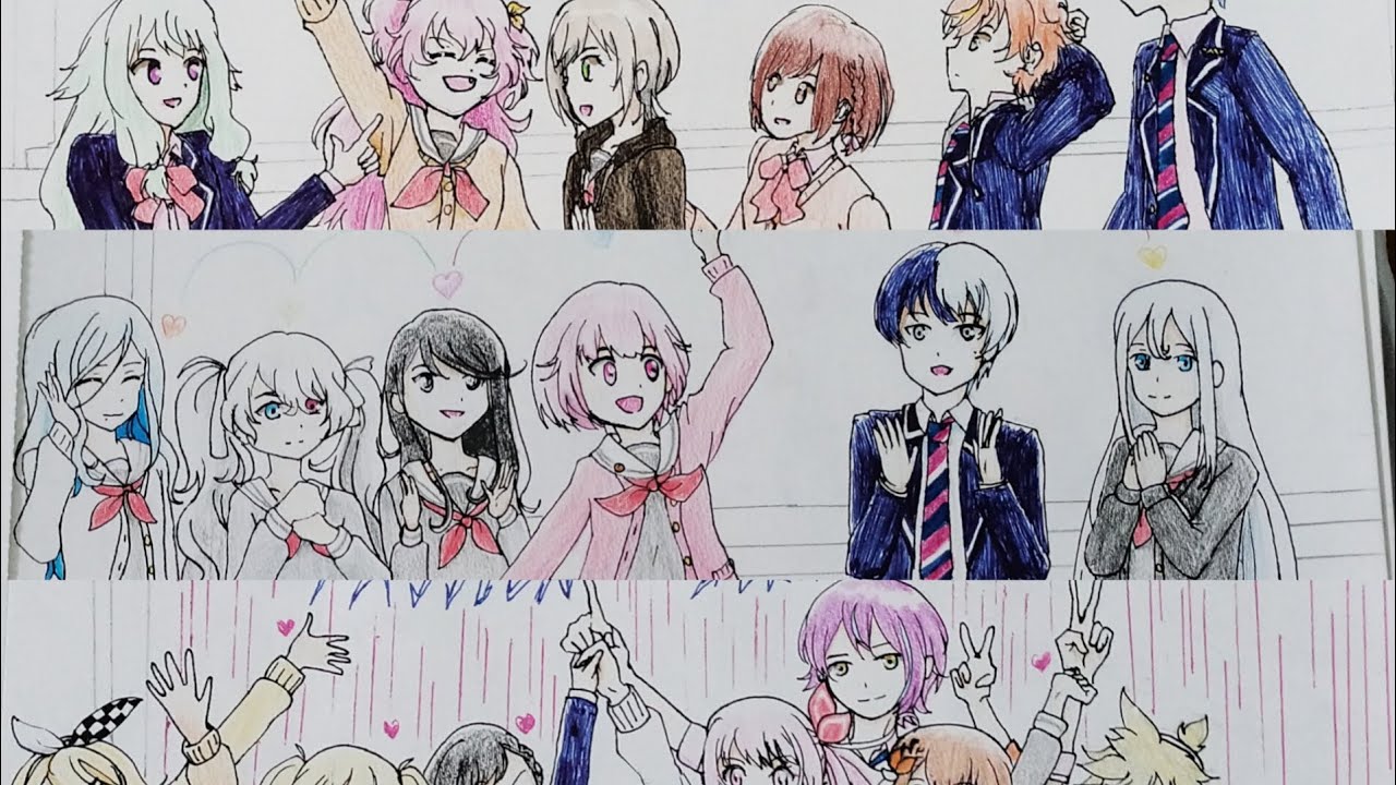 Behind the scenes/ Fanart of Project Sekai Colourful Stage Characters ...