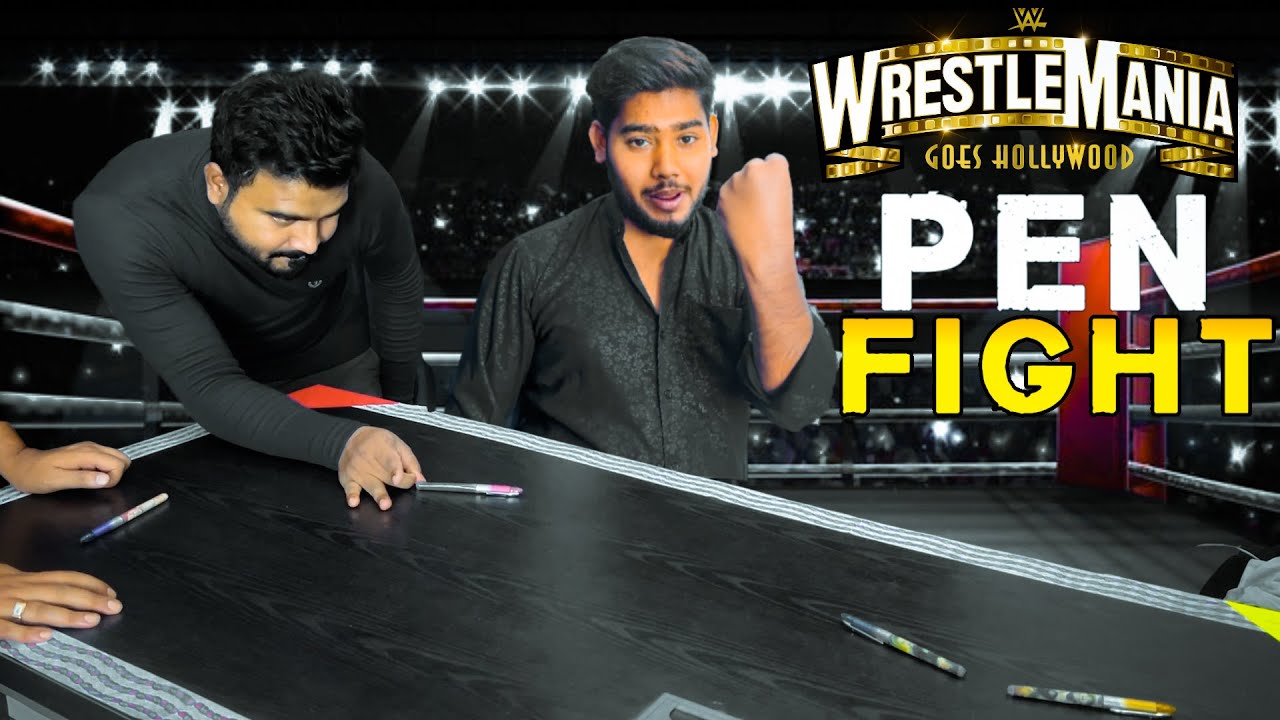 WWE Pen Edition||Pen Fight Tournament||Battle of the Pens fight||Epic ...