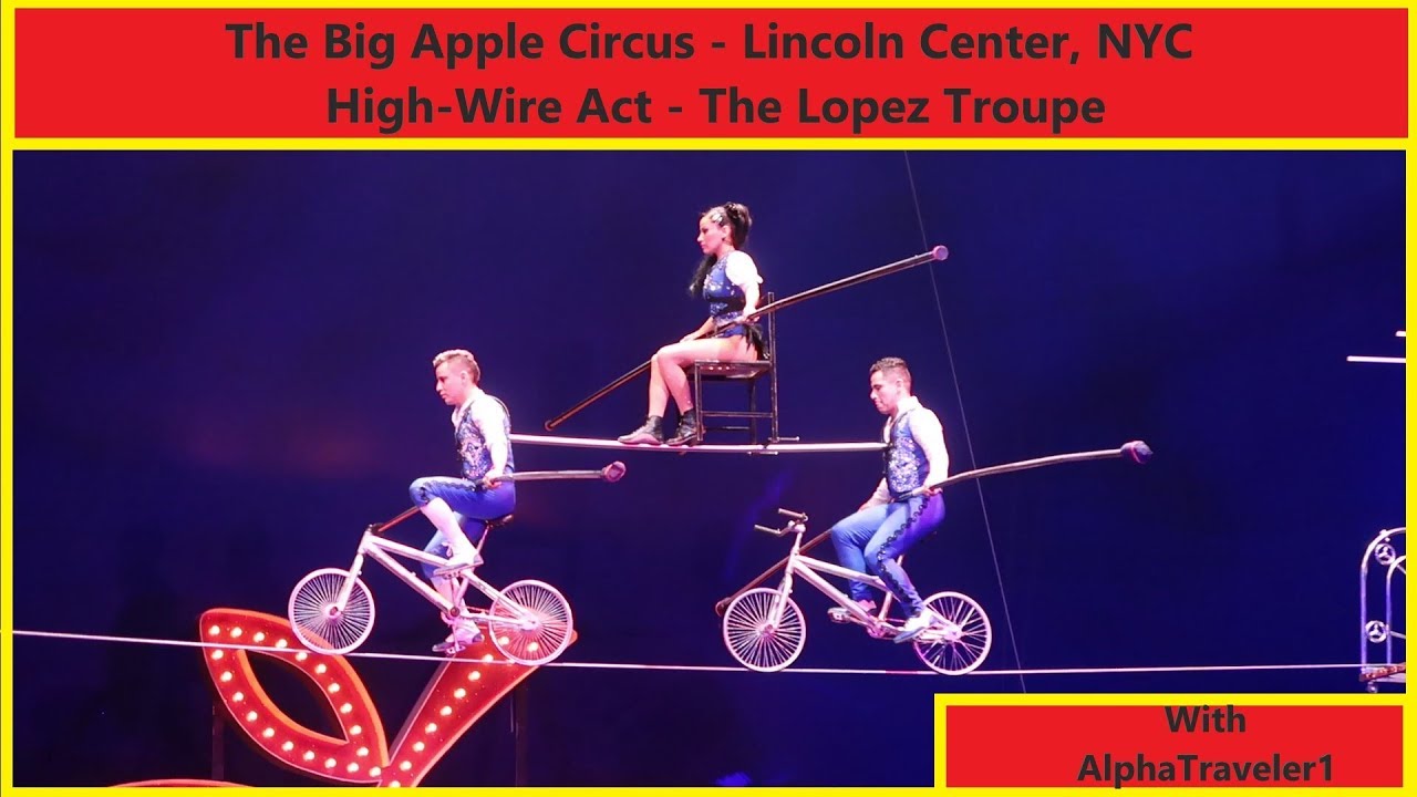 Big Apple Circus - High Wire Act - Feat Lopez Family - Lincoln Center ...