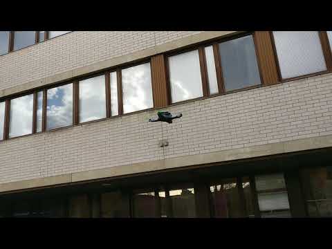 DIY warning drone with 3D printed frame.