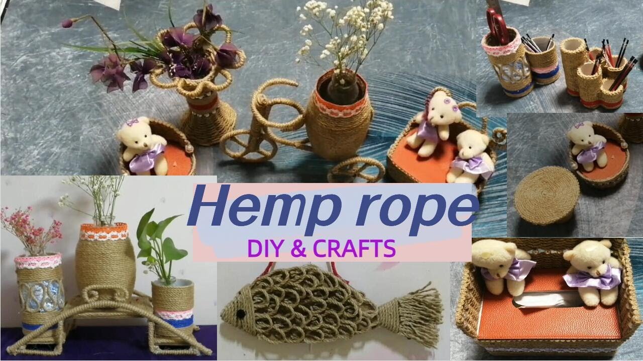 Creative 9 Hemp rope diy and crafts，ideas about hemp rope handmade ...