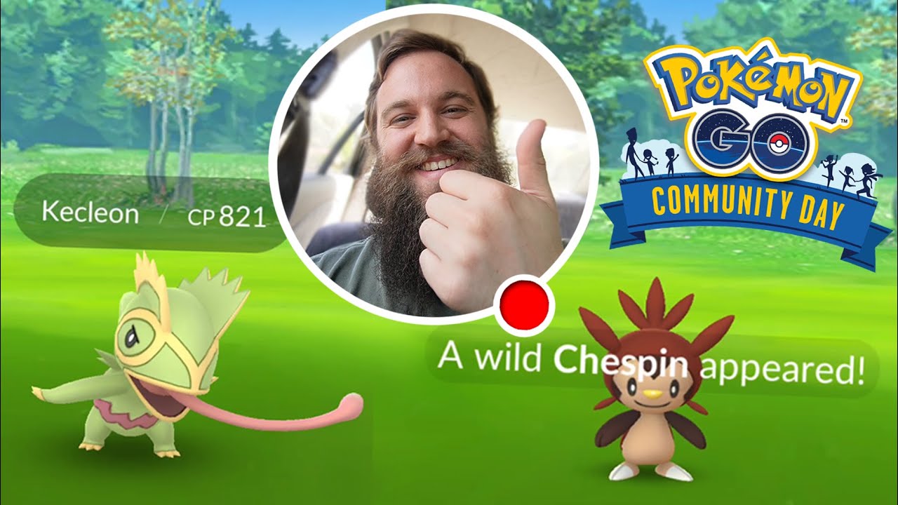 Kecleon Debut + Shiny Chespin Community Day *LIVE* Pokemon GO! - YouTube