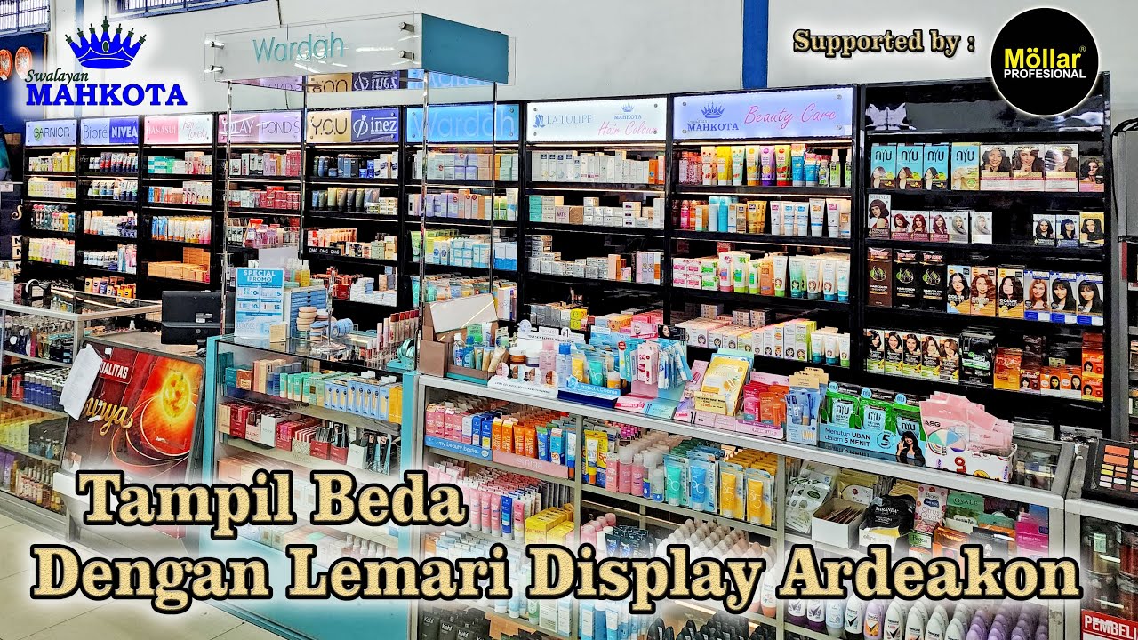 Rak Display Kosmetik Cantik Beauty Corner Swalayan Mahkota Kranggan ...