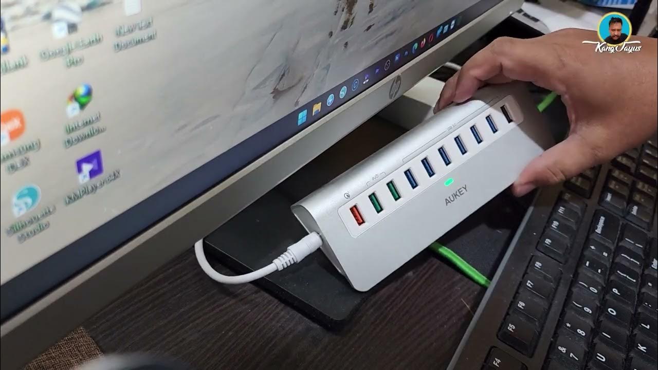 HUB USB 7 Port 3.0 YANG POWERFULL │Aukey CB-H6S 3 - YouTube