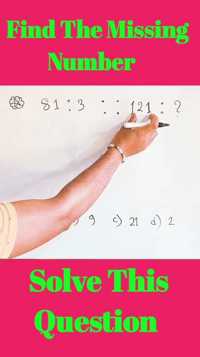 how to find missing number ।। number analogy।। missing number।। reasoning classes - YouTube