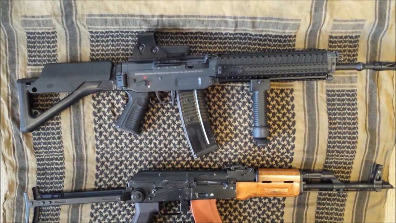 ICS SIG SG551 LB MRS Review [Airsoft] - YouTube