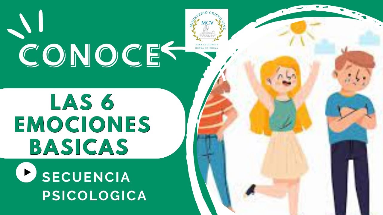 conoce las 6 emociones básicas en tu vida - secuencia psicológica - YouTube