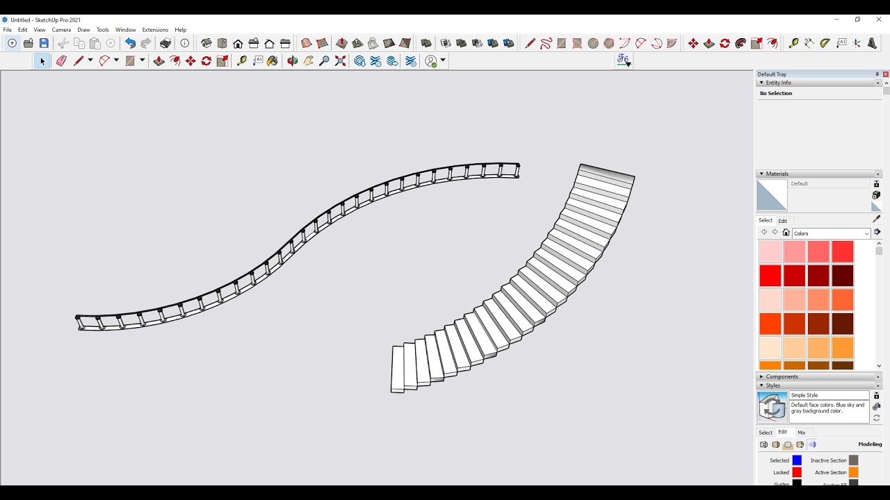 Bend any shape in sketchup - YouTube
