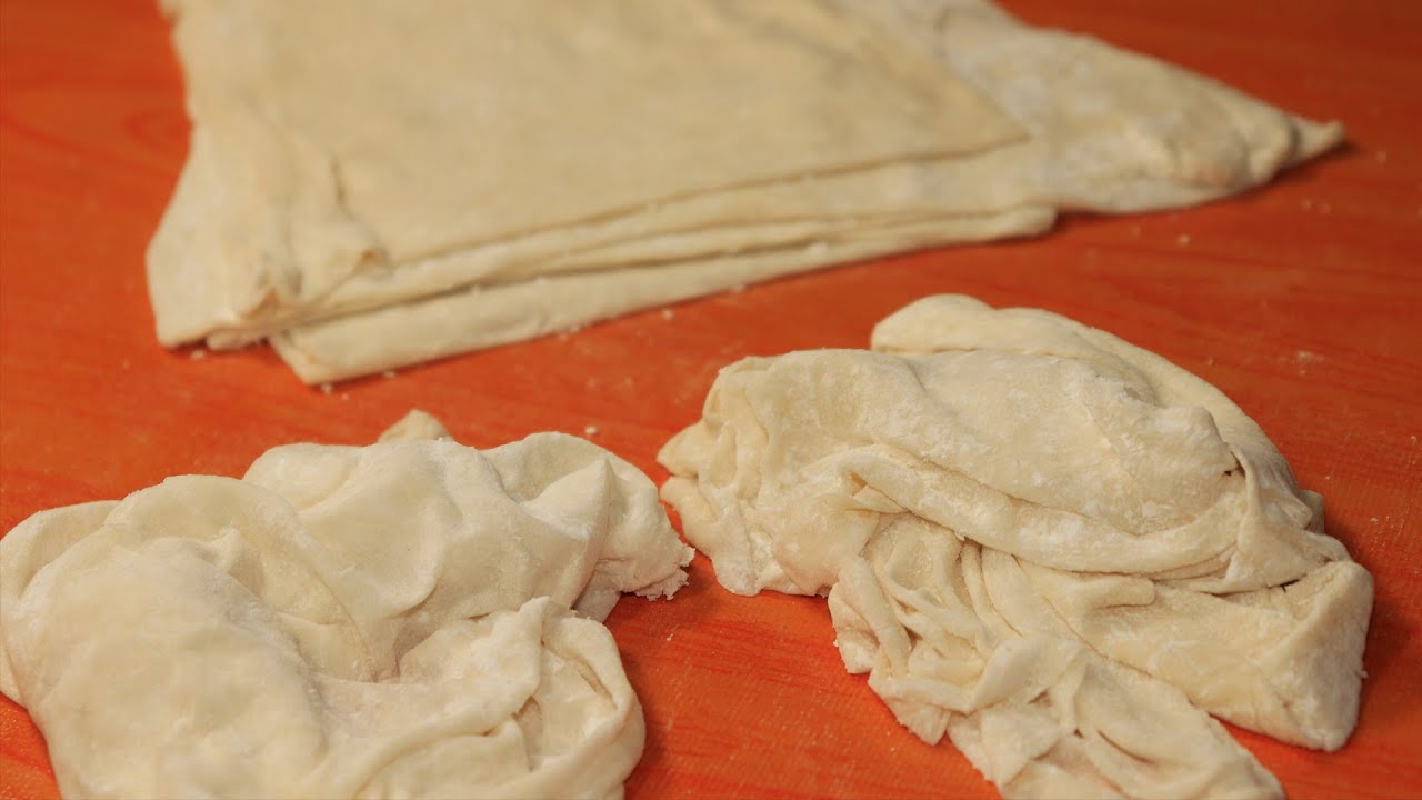 Homemade Pastry sheet, looks like a cloth / Filo / Phyllo Dough/ Pastry ...