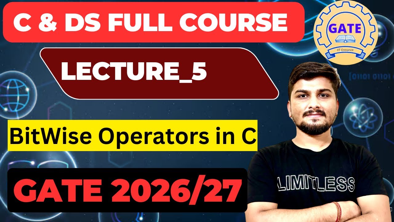 Lecture5bitwise Operator In C C Ds Full Course Gate 2026 Gate Gatecse Iit