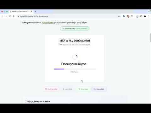 MXF to FLV Dönüştürücü Ücretsiz Online | MXF'i FLV Flash Video Formatına Çevir