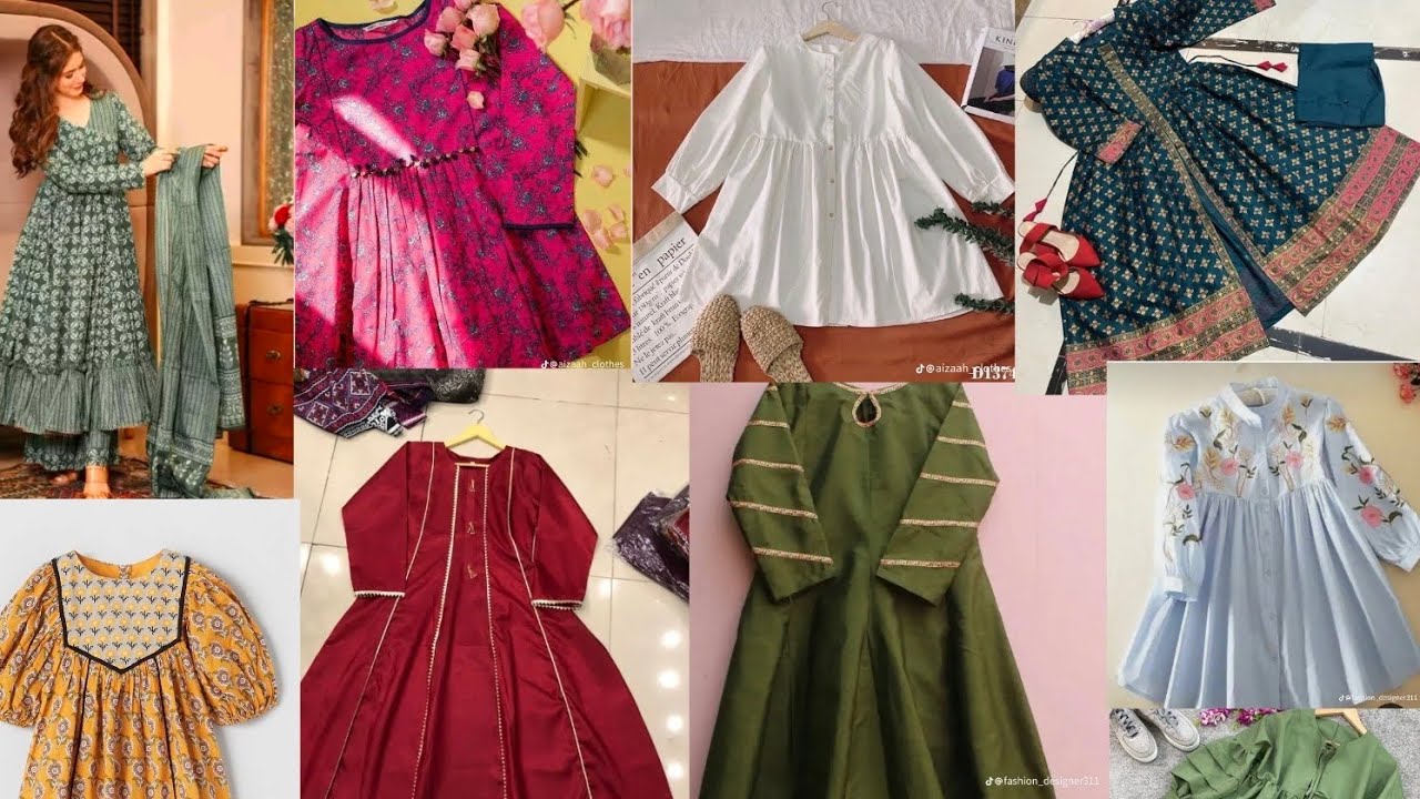 Stylish frock design Winter frock design fabric patti frock design ...