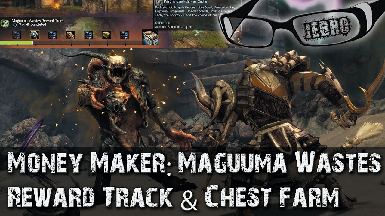 GW2 Gold Farm Guide : Maguuma Reward track & Silver Wastes chest run ...