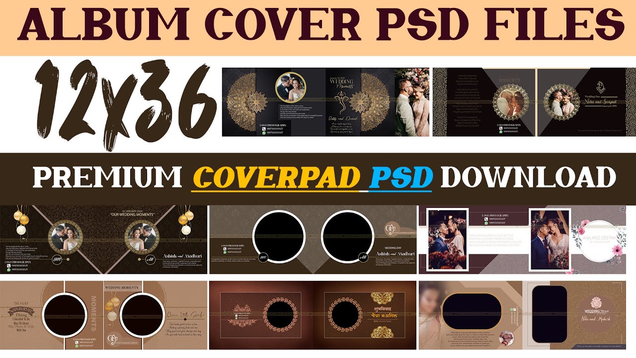 Wedding Album Cover Pad Psd at Janie Clark blog