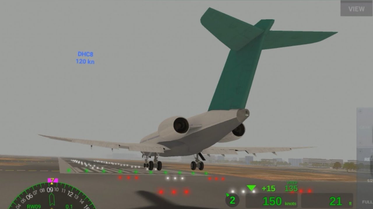 Perfect Landing With Side View - Boeing 717 - YouTube