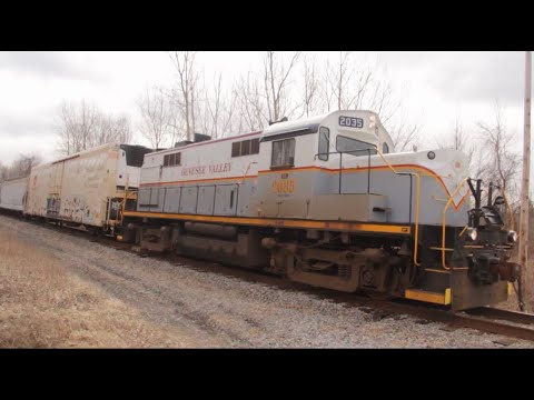 3-17-20- GVT 2035 (RS32) heading west from Brockport NY to Lockport NY ...