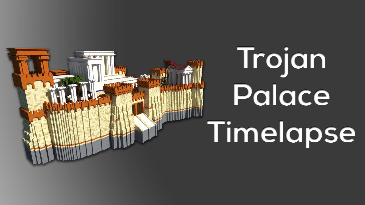 Minecraft TROJAN Palace Timelapse [Troy 1/3] - YouTube