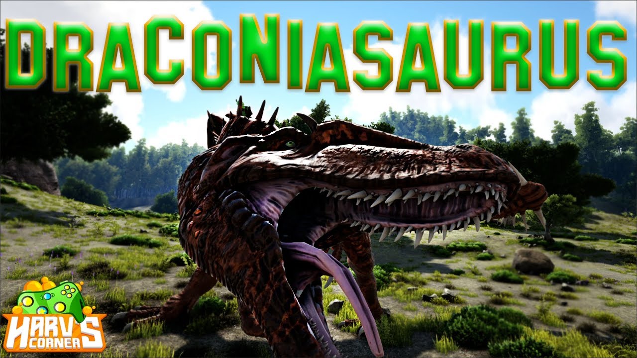 Ark Draconiasaurus Mod Review - Ark Survival Evolved - YouTube