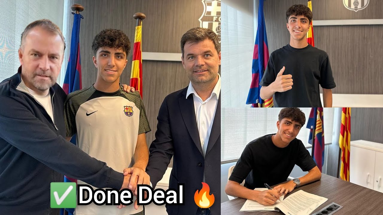 Done Deal 🔥, Hansi Flick is serious about talents 🏼, Barcelona ties ...