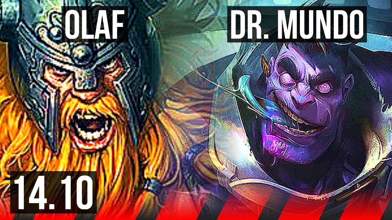 OLAF vs DR. MUNDO (TOP) | 900+ games, 10/3/9 | KR Master | 14.10 - YouTube