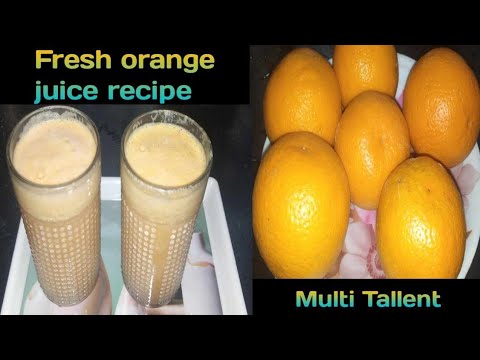 # fresh orange juice recipe/healthy orange juice/yummy orange juice banane ka tarika/quick juice ...